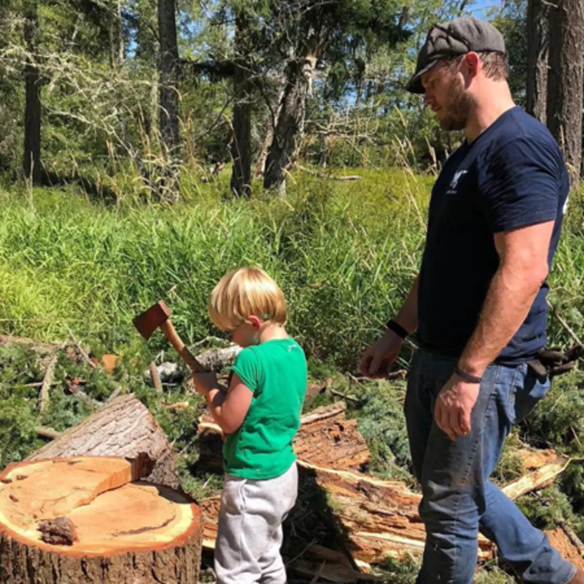 Chris Pratt avec fils