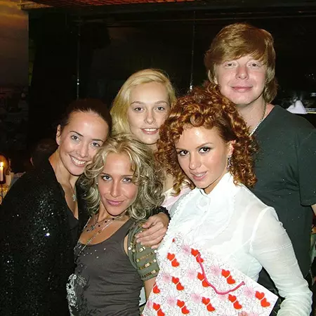 Zhanna Friske, Yulia Kovalchuk, Anna Semenovich, Andrei Grigoriev-AppOlonov ជាមួយប្រពន្ធម៉ារីណា