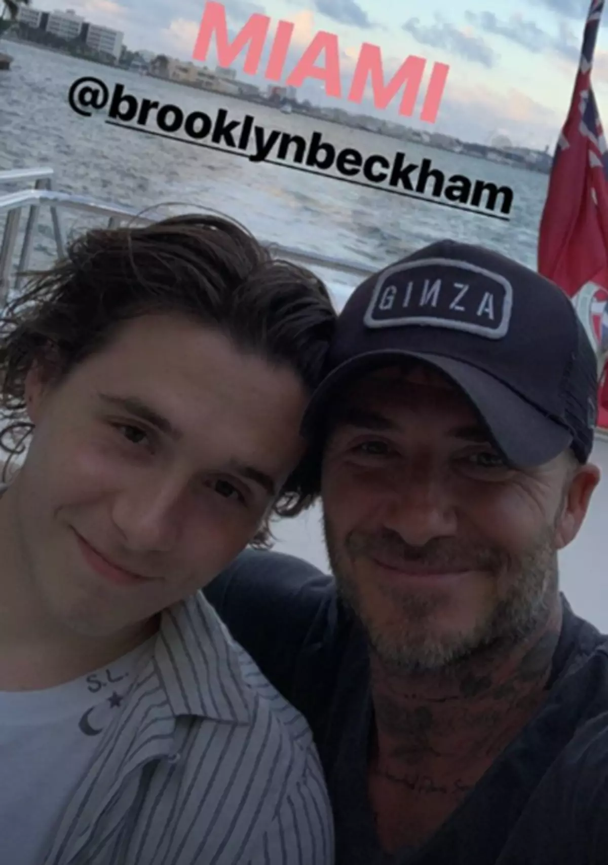 Brooklyn og David Beckham