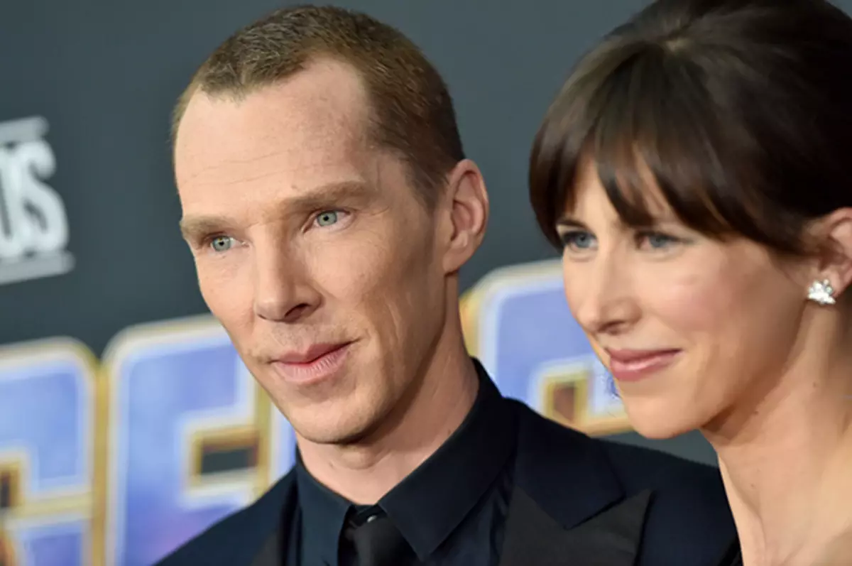 Benedict Cumberbatch dengan isterinya Sophie Hunter