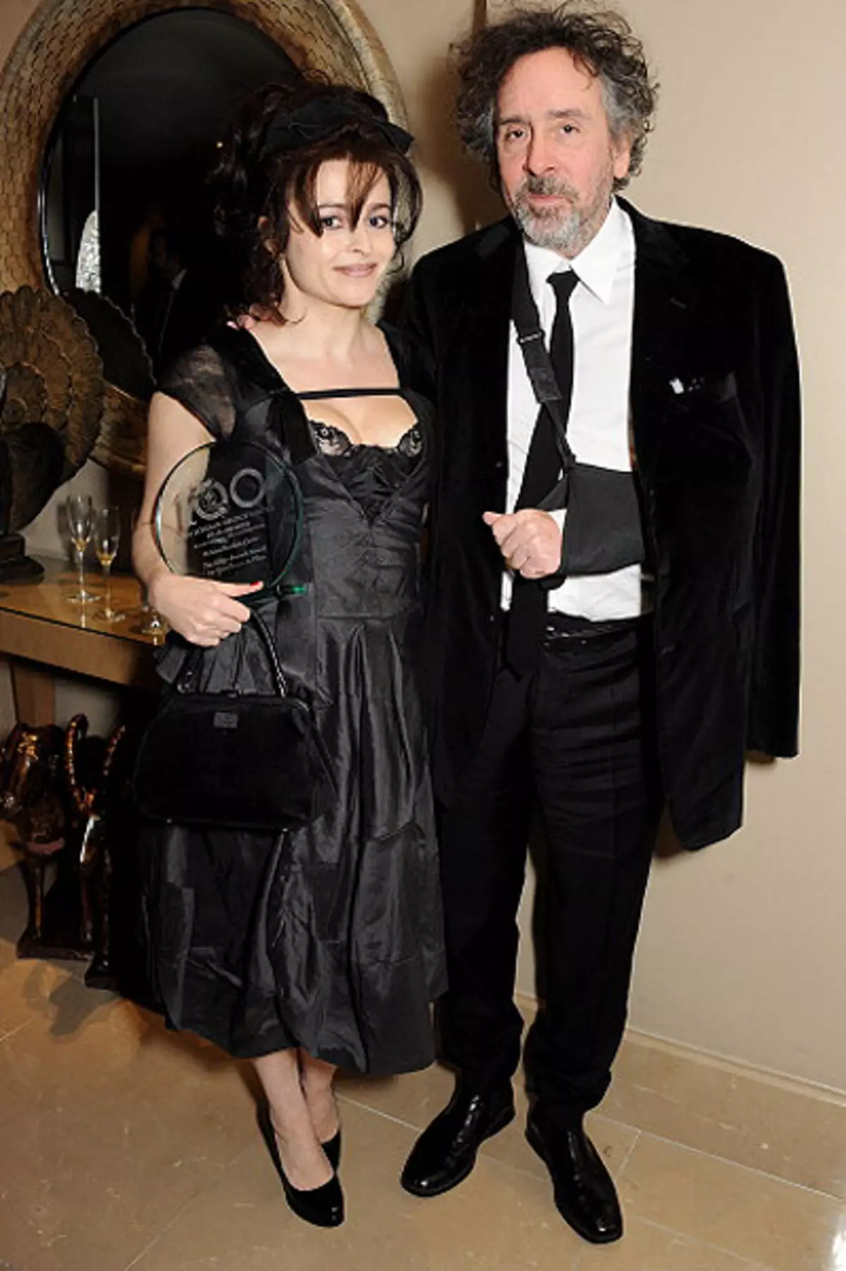 Helena Bonham Carter και Tim Barton για τα βραβεία κινηματογράφου των κριτικών