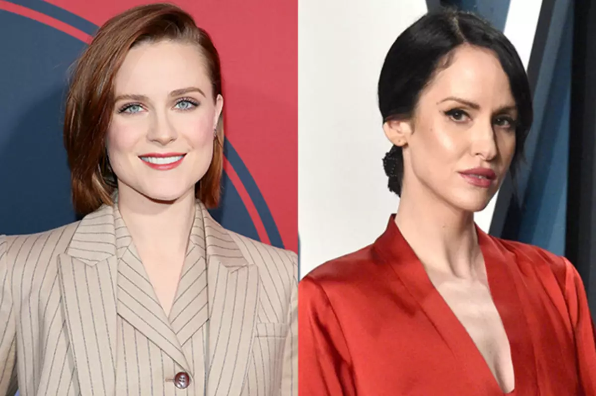 Evan Rachel Woodlel gbara ndị uwe ojii na Marilina Manson Lindsay Yusich