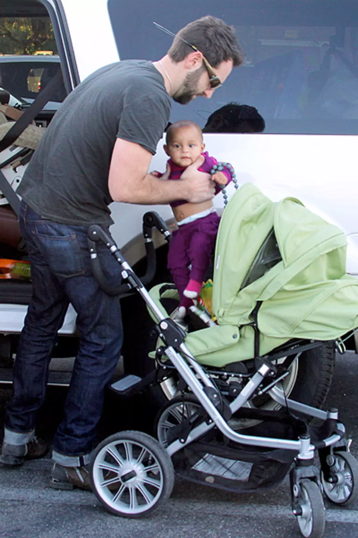 Josh Kelly dengan putri Adelaide