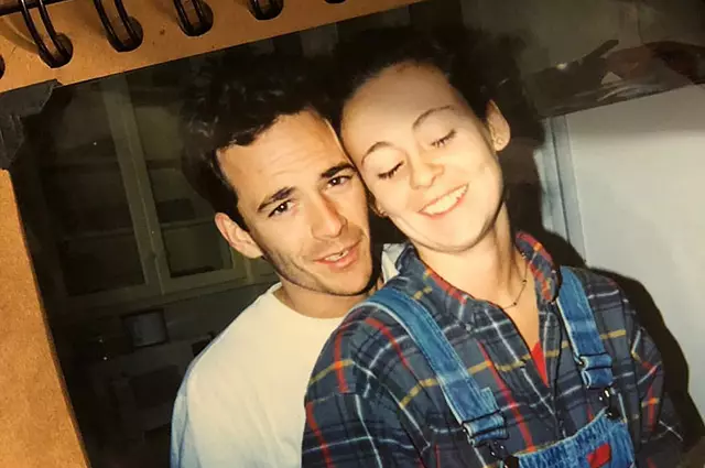 Luke Perry dengan istri Rachel Minnie Sharp