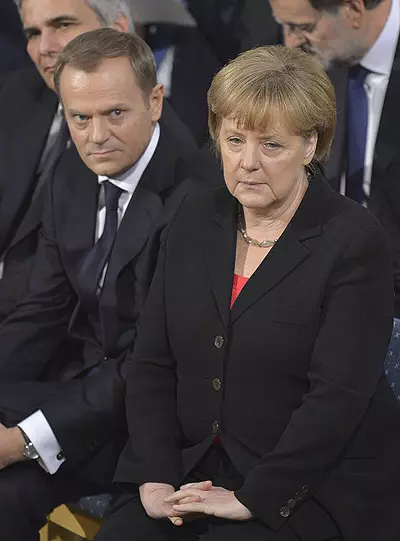 Donald Kompitu u Angela Merkel