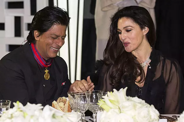 Monica Bellucci and Shah Hands Khan