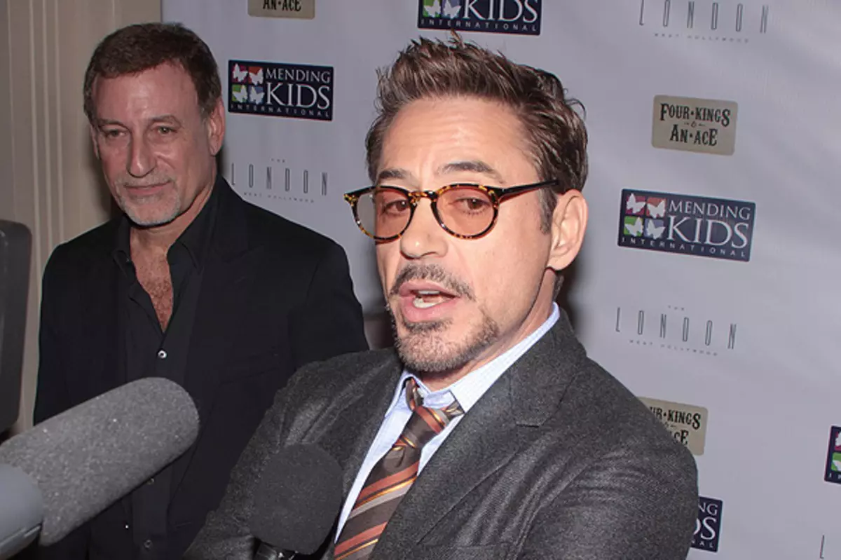 Robert Downey Junior på Poker Charitable Tournament