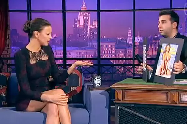 Ivan Urifant an Irina Shayk op der Show