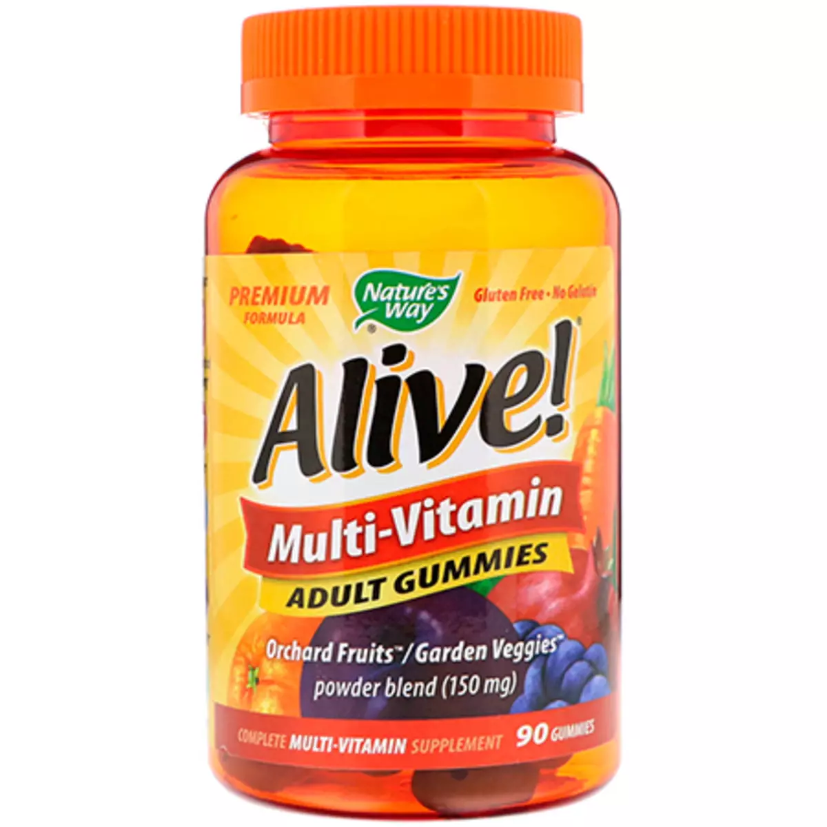 Alive Volwassen Gummies, Nature's Way Vitamins