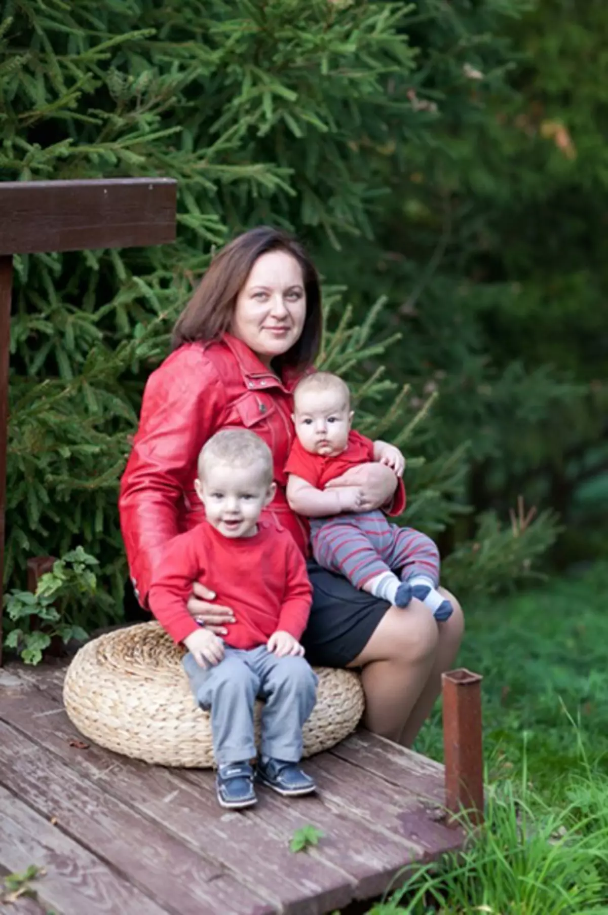 Maman Margarita Gracheva avec petits-enfants