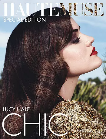 50 odstínů krásné: Lucy Hale na obálce časopisu Haute Muse 88749_3