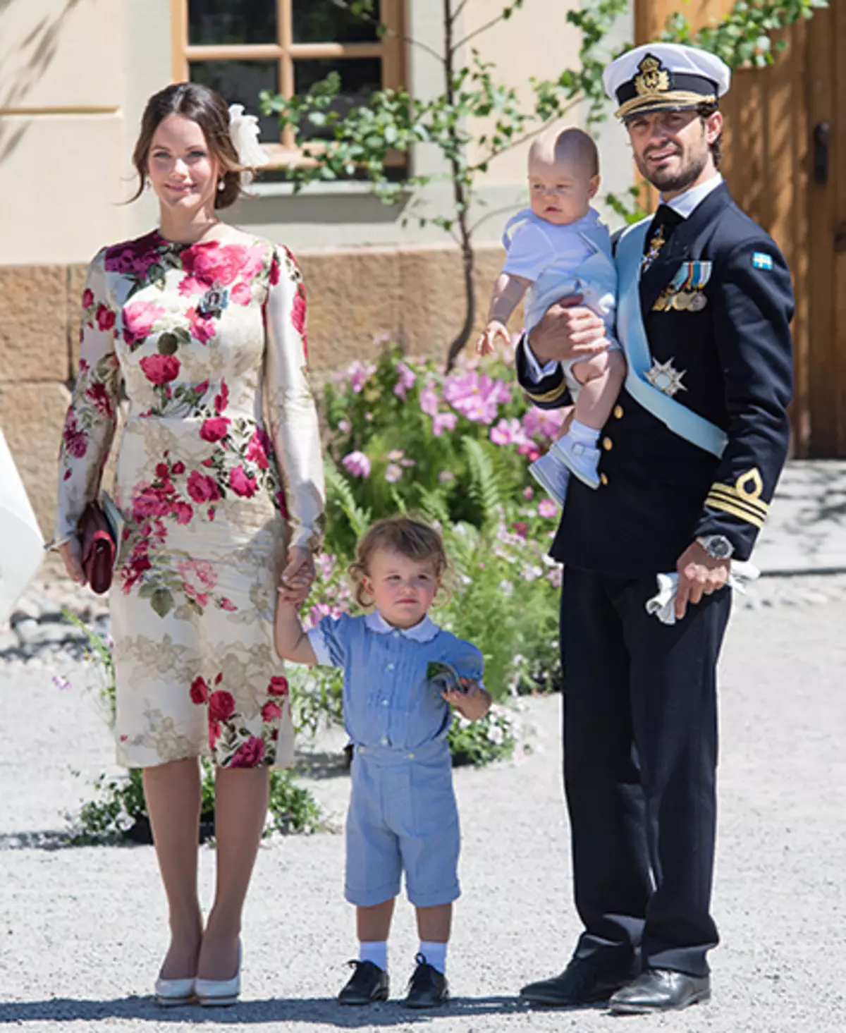 Princesa Sofia e Príncipe Karl Philipp com filhos