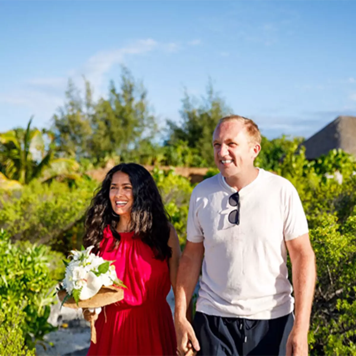 Salma Hayek ir Francois-Henri Pinot