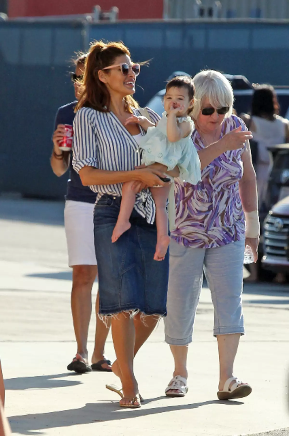 Eva Mendez avec fille